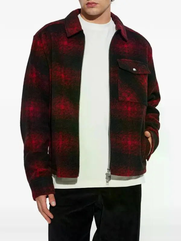 Moncler Check Logo-patch Shirt Jacket