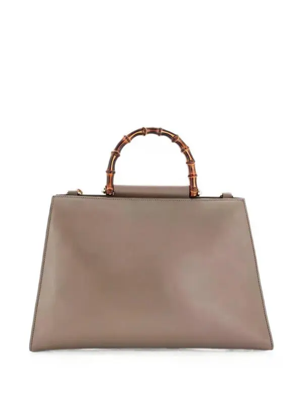 Gucci Nymphaea Top Handle Bag Leather Medium Tote Bag