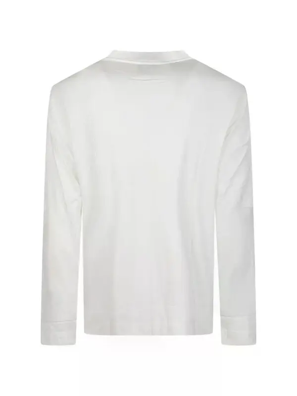 Emporio Armani Logo-print Long-sleeve T-shirt - White