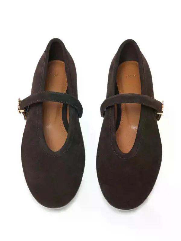 Maje Suede Ballet Flats