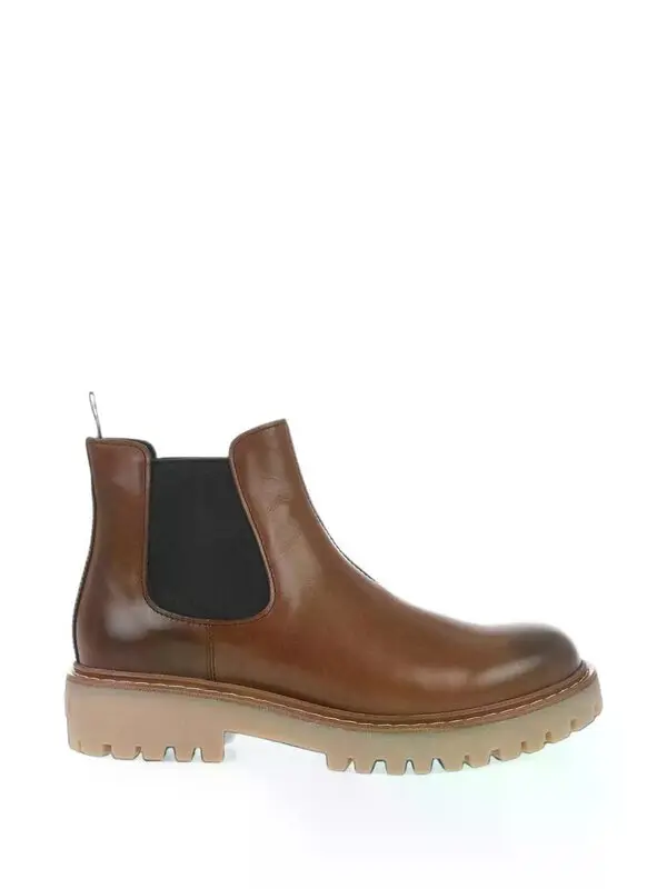 Prada Leather Lug-sole Chelsea Boots
