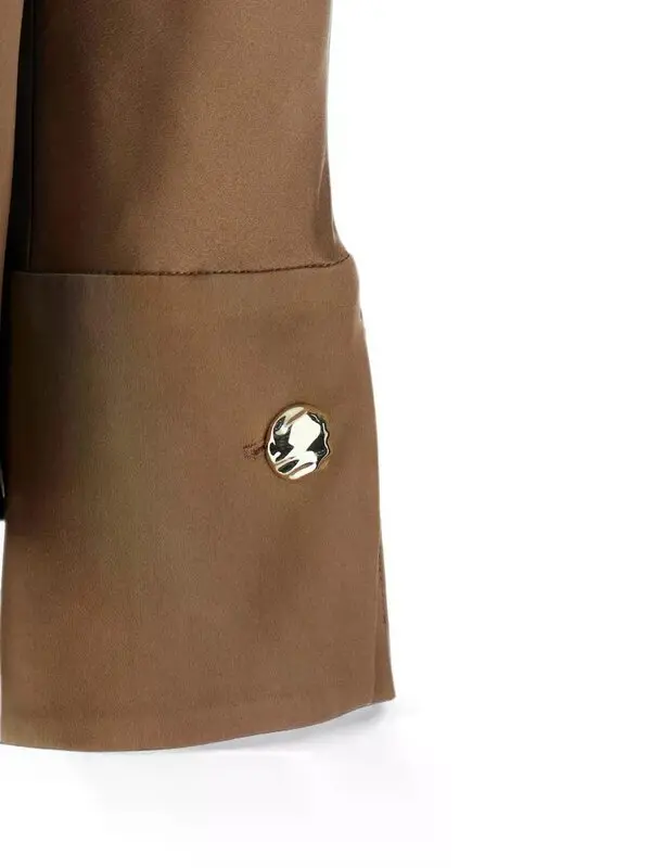 Max Mara Draped Button-cuff Blouse