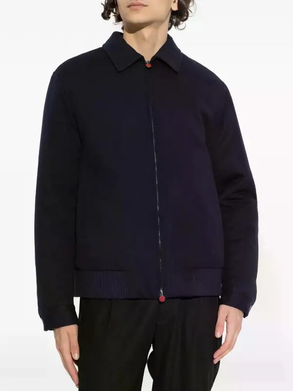 Kiton Zip-up Wool Jacket