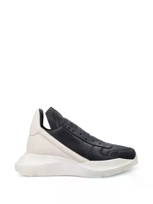 Rick Owens Panelled Chunky-sole Sneakers - Black