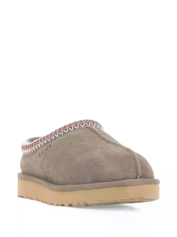 UGG Tasman Ii Braid Suede Slippers - Grey