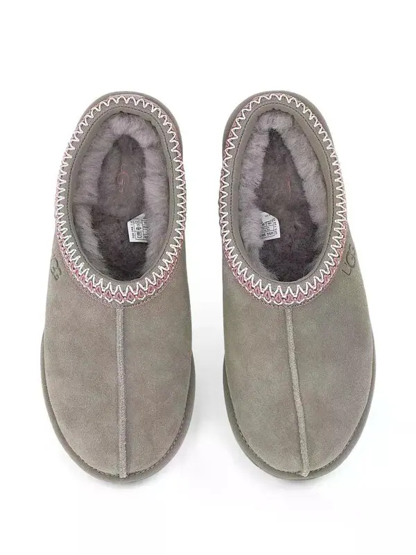 UGG Tasman Ii Braid Suede Slippers - Grey