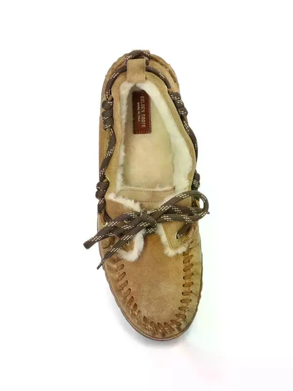 GOLDEN GOOSE Cruise Fur-lined Boat Shoes