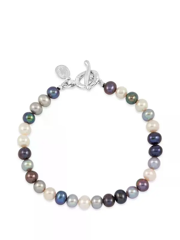 DOWER & HALL Mixed-pearl Sterling-silver Bracelet - White