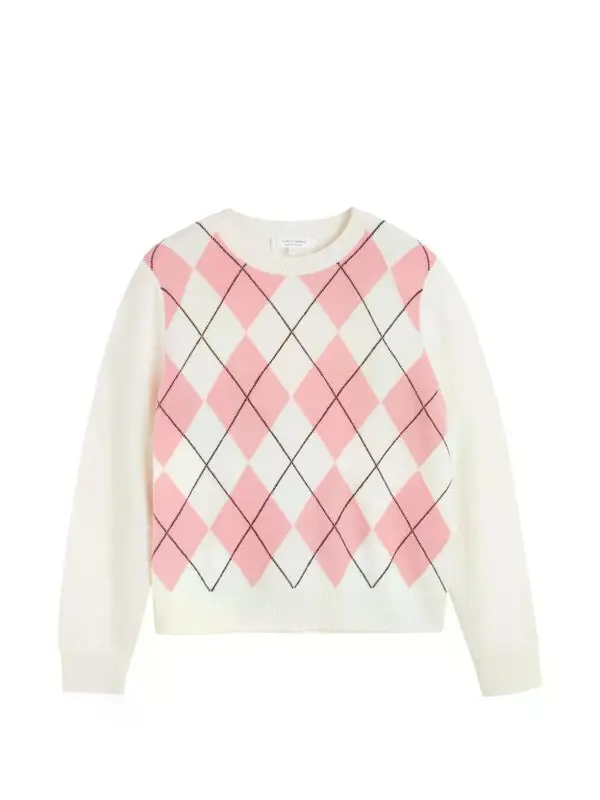 Chinti & Parker Argyle-knit Sweater