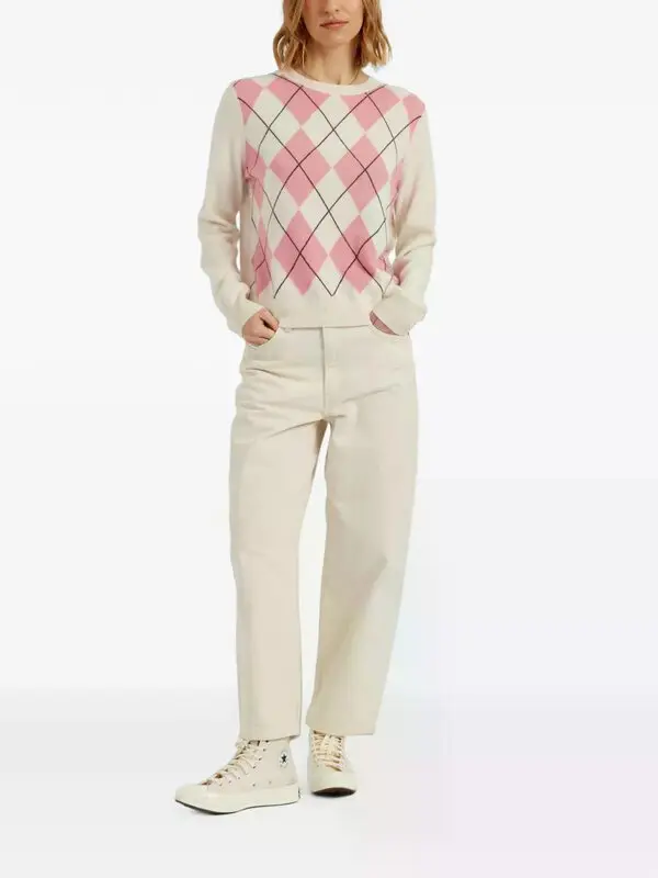 Chinti & Parker Argyle-knit Sweater