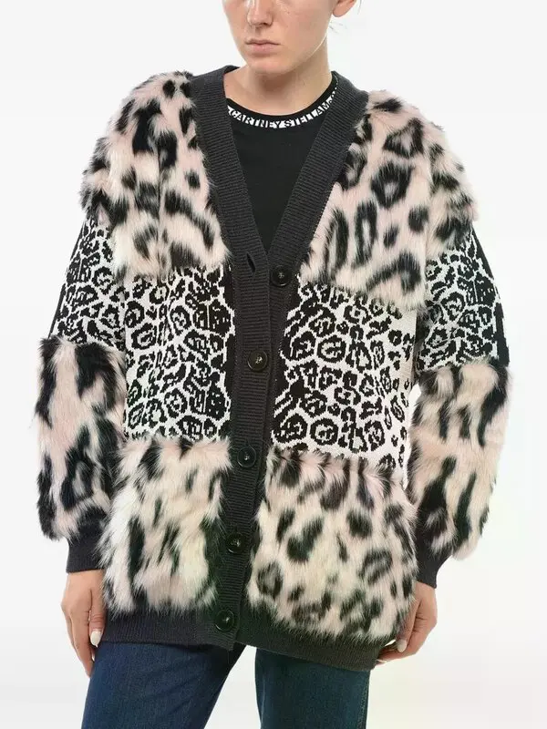 Stella McCartney Animalier-print Cardigan - Black