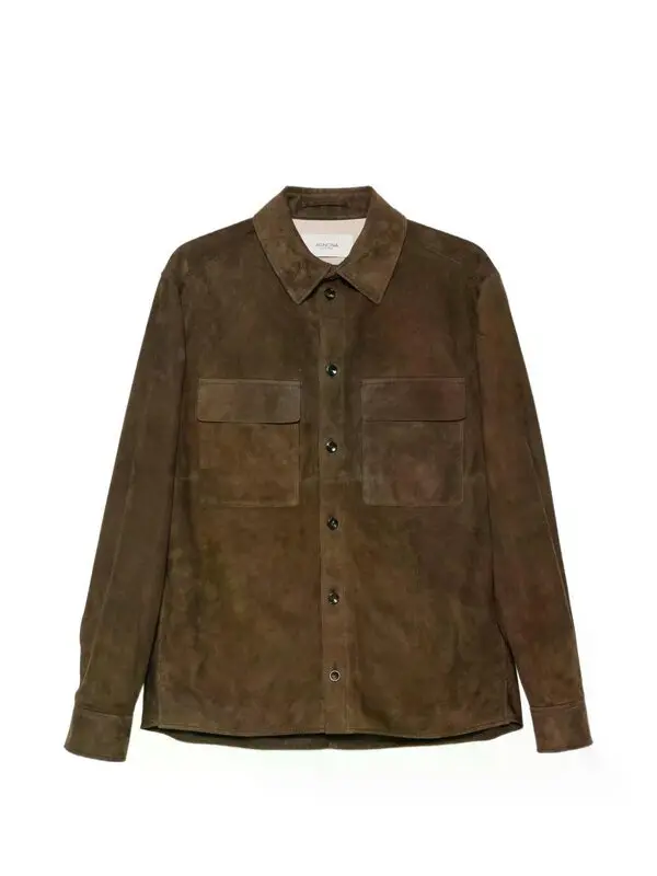 Agnona Suede Panelled Jacket