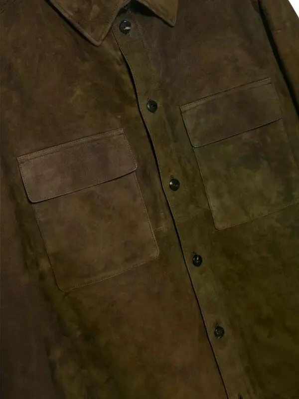 Agnona Suede Panelled Jacket