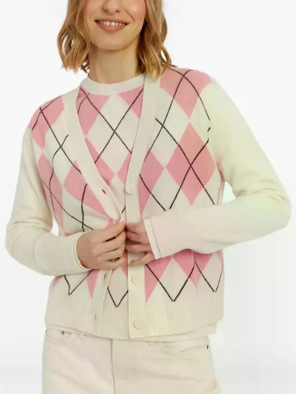 Chinti & Parker Argyle-intarsia Cardigan