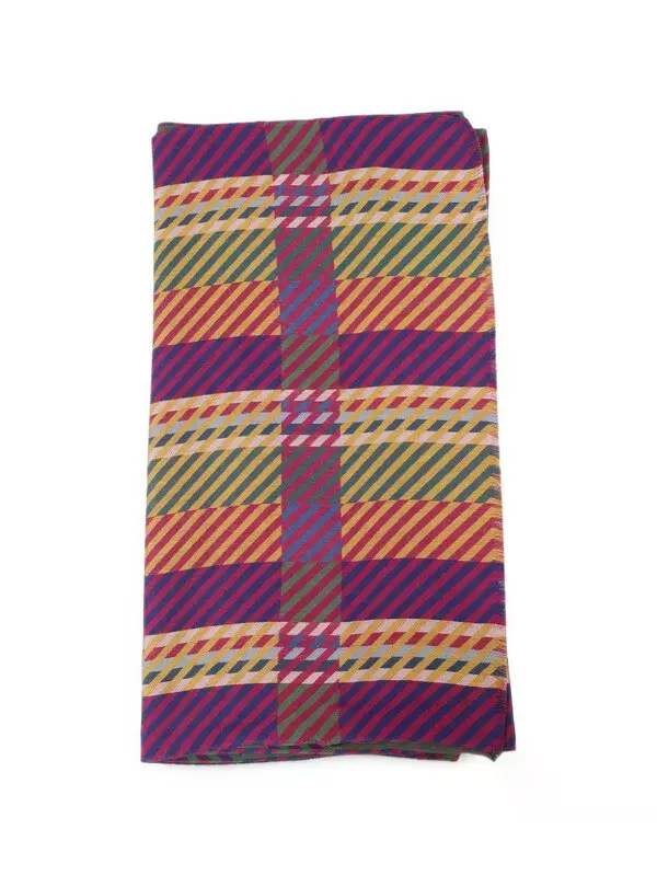 Missoni Check-pattern Fringed-edge Scarf