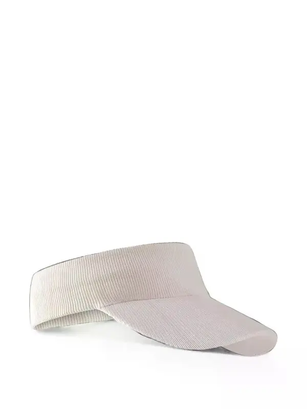 Guess Laurene Ribbed-knit Visor - White