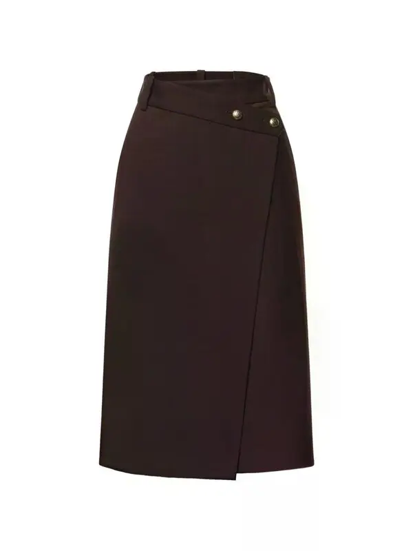 Pinko Button-embellished Wrap Skirt