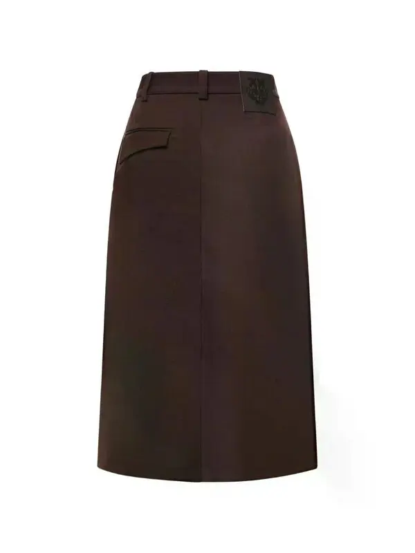 Pinko Button-embellished Wrap Skirt