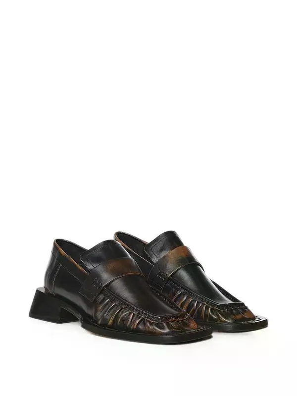 MIISTA Airi Brushed-finish Ruched Loafers