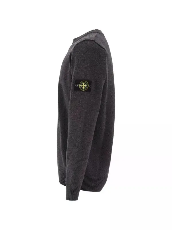 Stone Island Logo-patch Wool Sweater