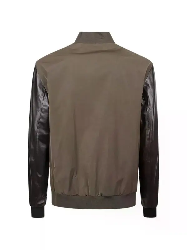 Gucci Logo-embroidered Contrast-sleeve Bomber Jacket