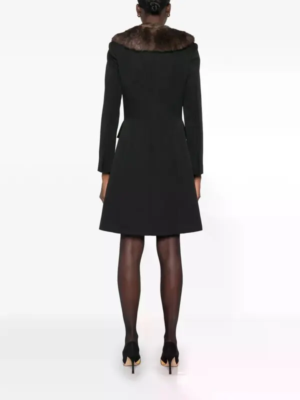 Valentino Garavani Faux-fur Collar Coat