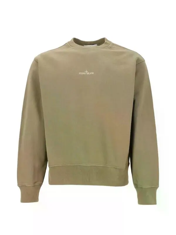 Stone Island Blurred-compass Cotton Sweatshirt