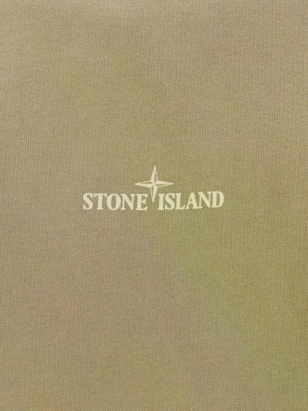Stone Island Blurred-compass Cotton Sweatshirt
