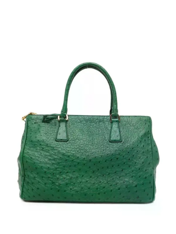 Prada Galleria Ostrich Tote Bag