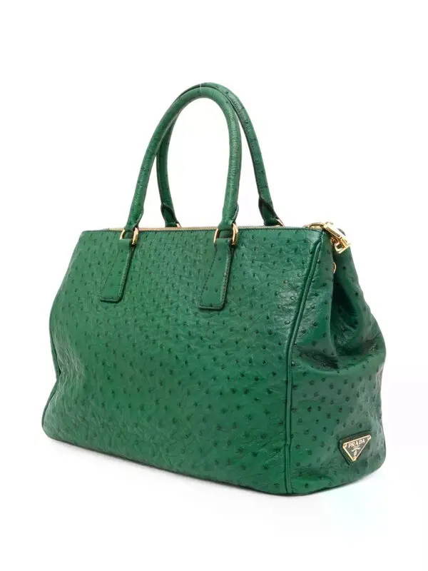 Prada Galleria Ostrich Tote Bag
