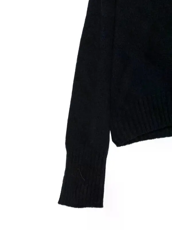 ROBERTO COLLINA Button-fastening Ribbed-trim Sweater