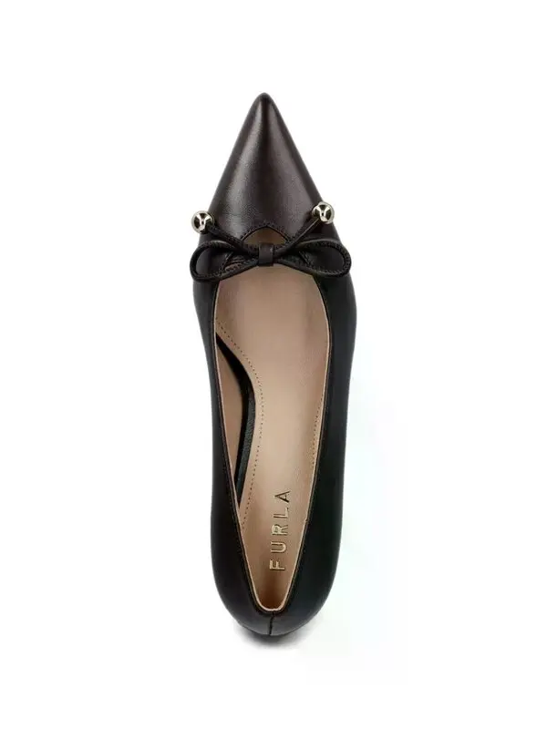 Furla Bow-detail Pointed-toe Pumps