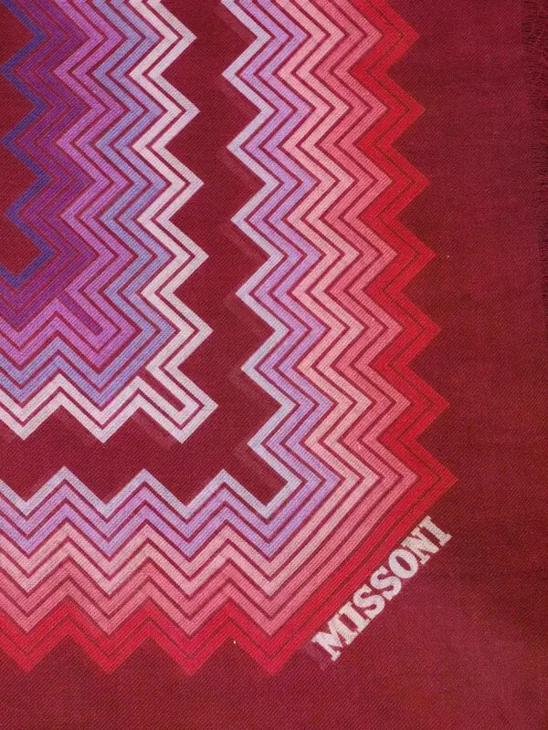 Missoni Zigzag-print Fringed Scarf