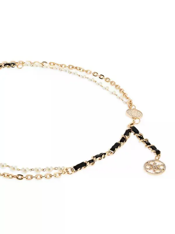 Guess Pearl-embellished Chain Belt