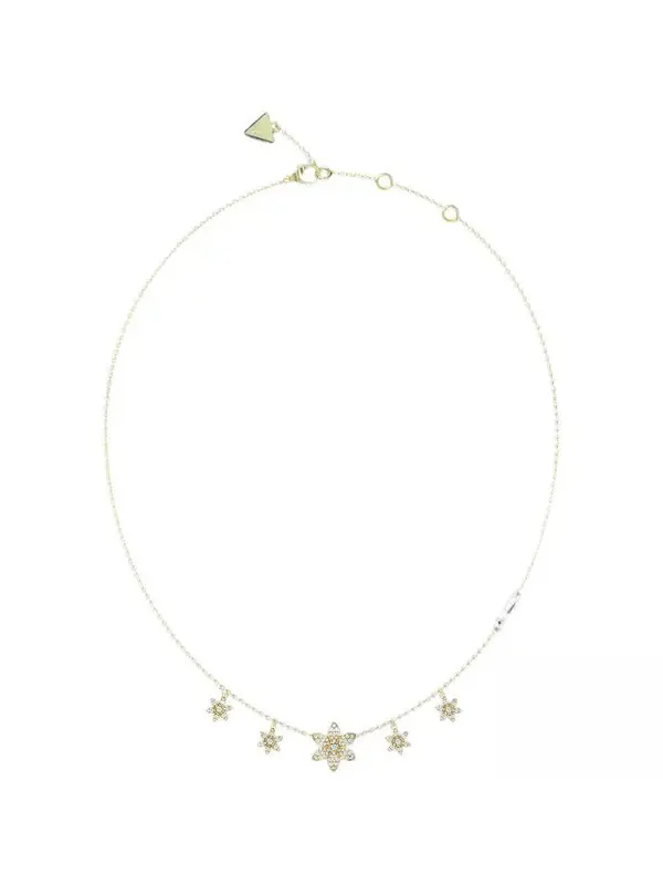 Guess Flower-pendant Crystal-embellished Necklace