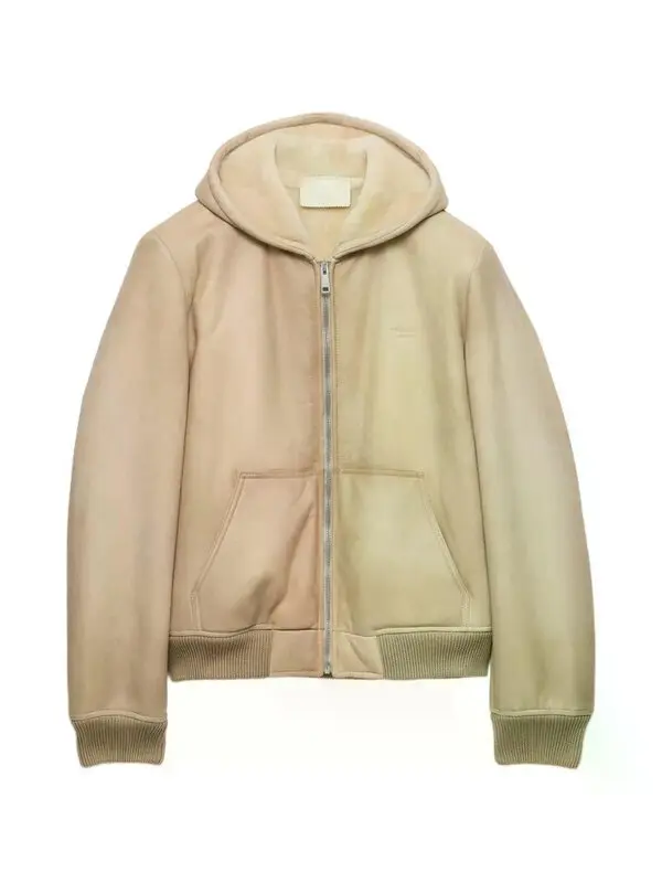 Prada Shearling Bomber Jacket - Neutrals