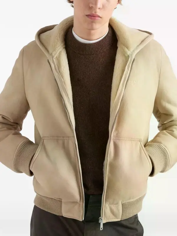 Prada Shearling Bomber Jacket