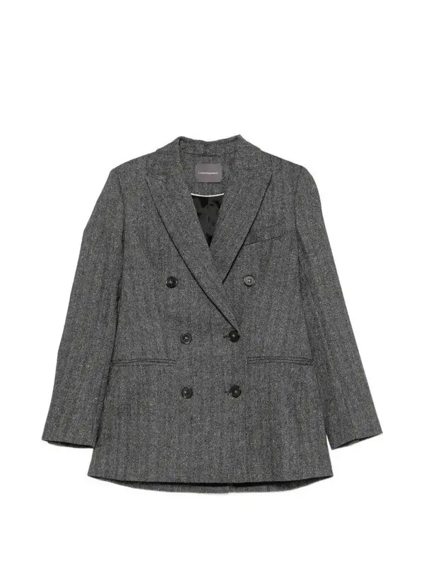 Lorena Antoniazzi Herringbone Double-breasted Jacket
