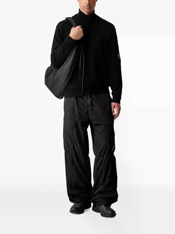 C.P. COMPANY Lens-detail Quarter-zip Sweater