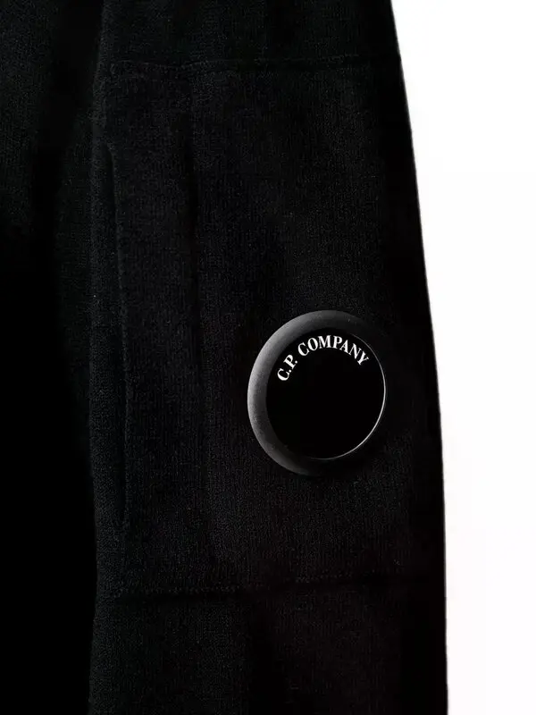 C.P. COMPANY Lens-detail Quarter-zip Sweater