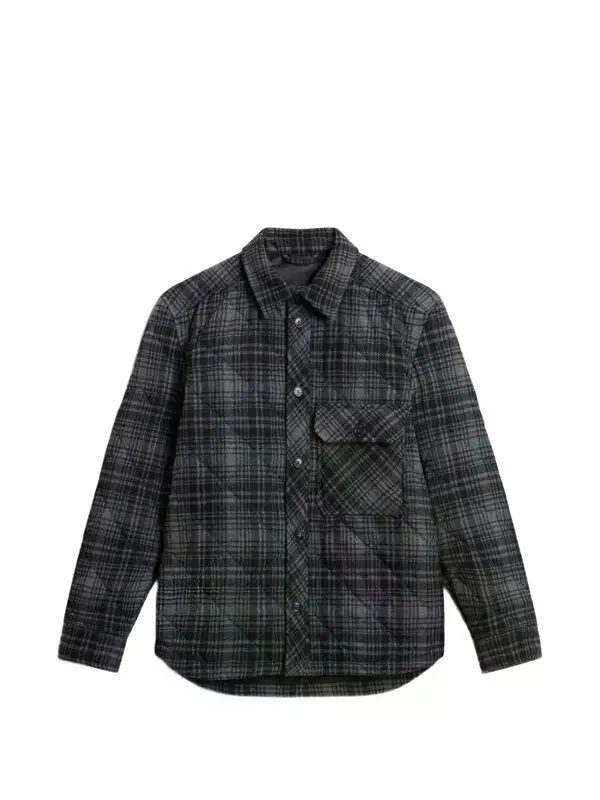 Woolrich Checked Quilted Shirt Jacket