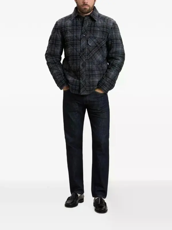 Woolrich Checked Quilted Shirt Jacket