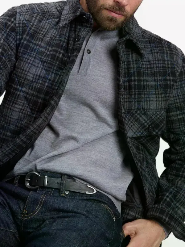 Woolrich Checked Quilted Shirt Jacket