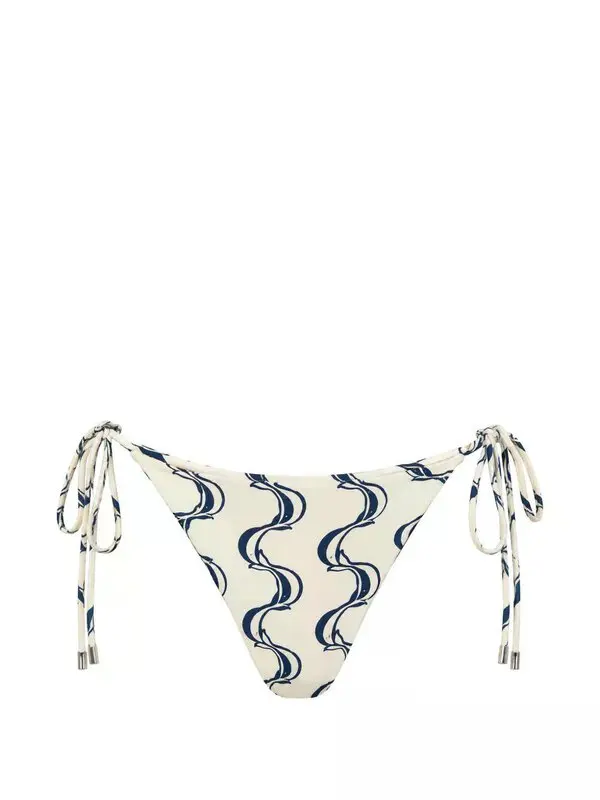 Farm Rio Graphic-print Tie-side Bikini Bottoms