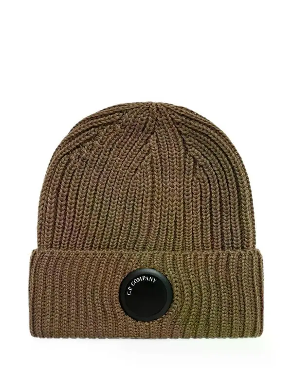 C.P. COMPANY Ribbed-knit Goggle Beanie Hat