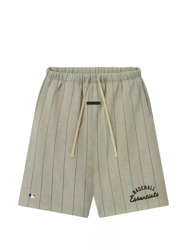 Fear Of God X Mlb Pinstriped Shorts - Grey
