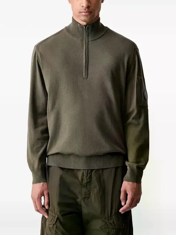 C.P. COMPANY Lens-detail Half-zip Sweater
