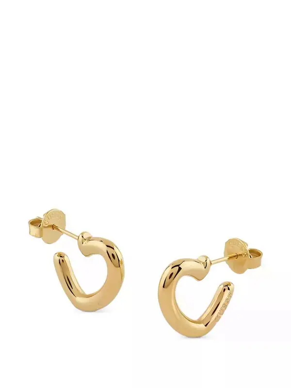 Guess Iconique Hoop Earrings - Gold