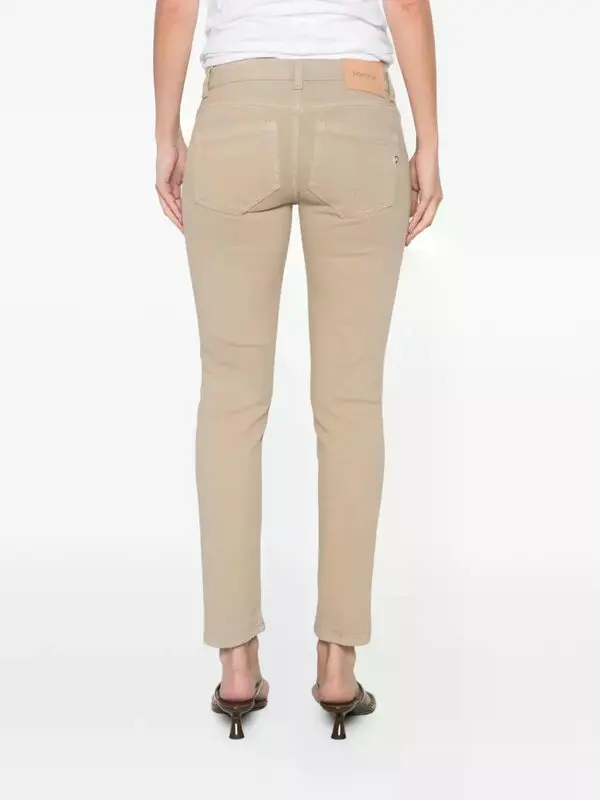 DONDUP Logo-plaque Slim-fit Jeans