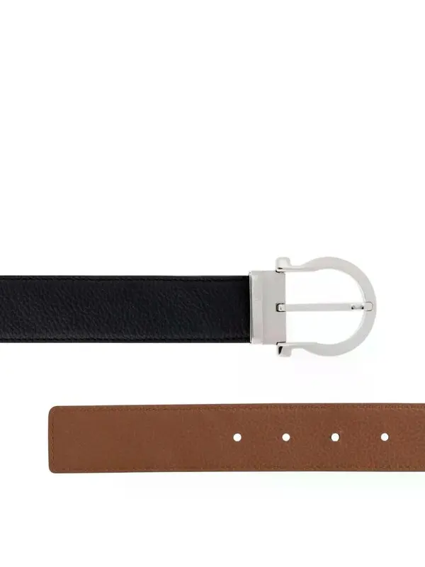 FERRAGAMO Reversible And Adjustable Gancini Belt